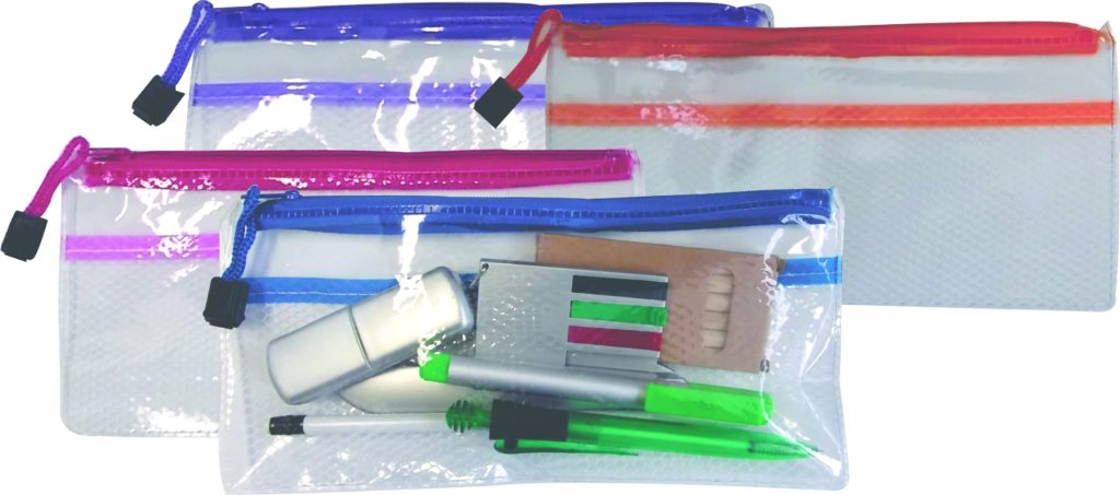 CARTUCHERA ESCOLAR TRANSPARENTE ZIPPER – Guiboga